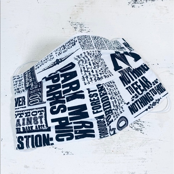 Accessories | Potter Head Newspaper Reusable Cloth Mask | Poshmark